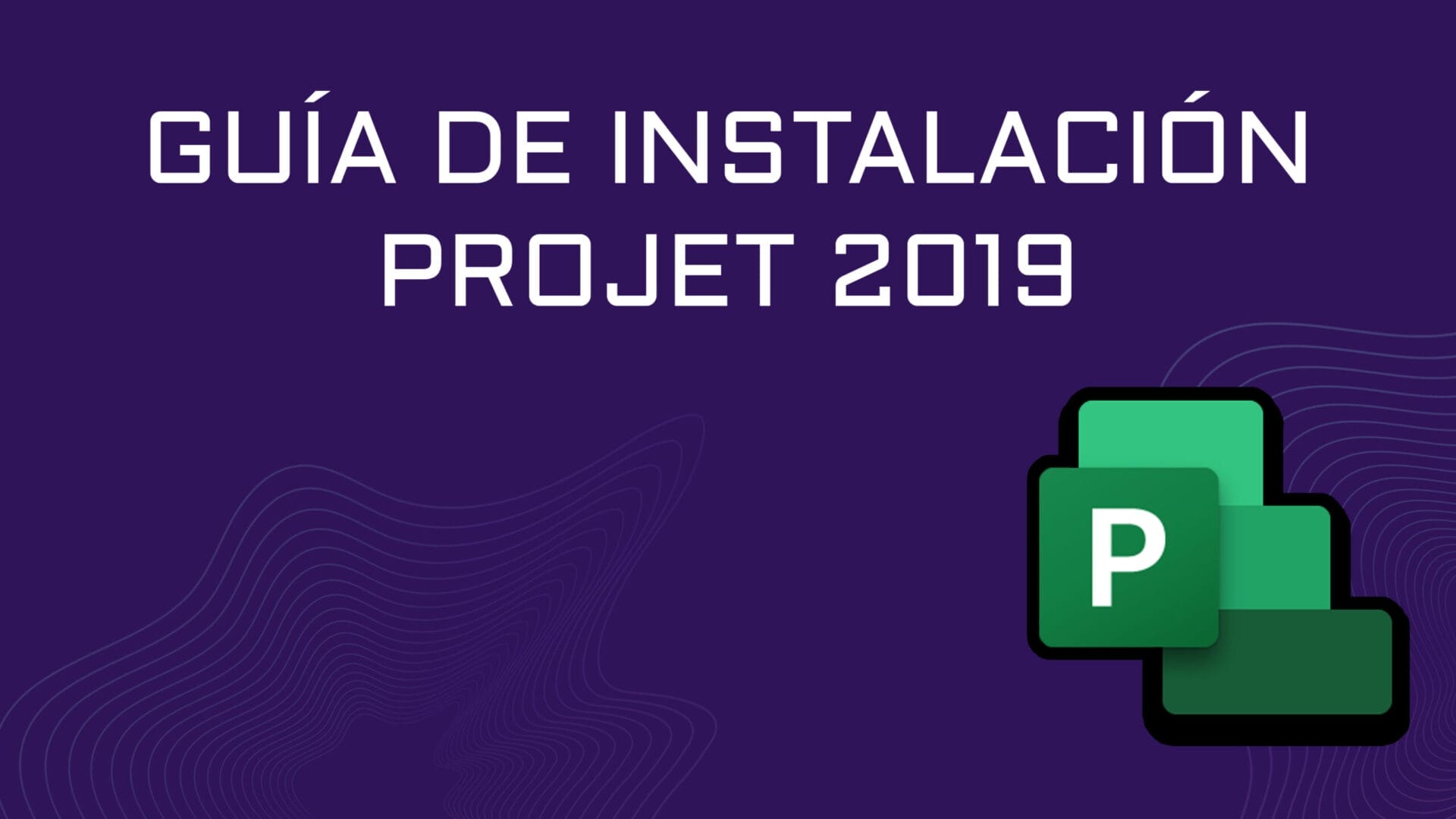 Guía de instalación Project 2019